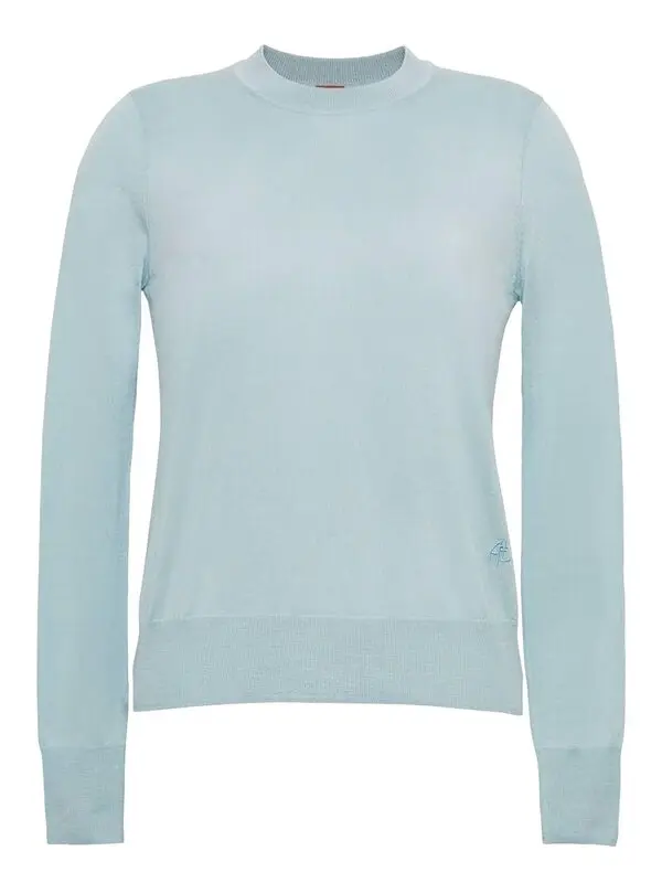 Adam Lippes Logo-embroidered Sweater - Blue