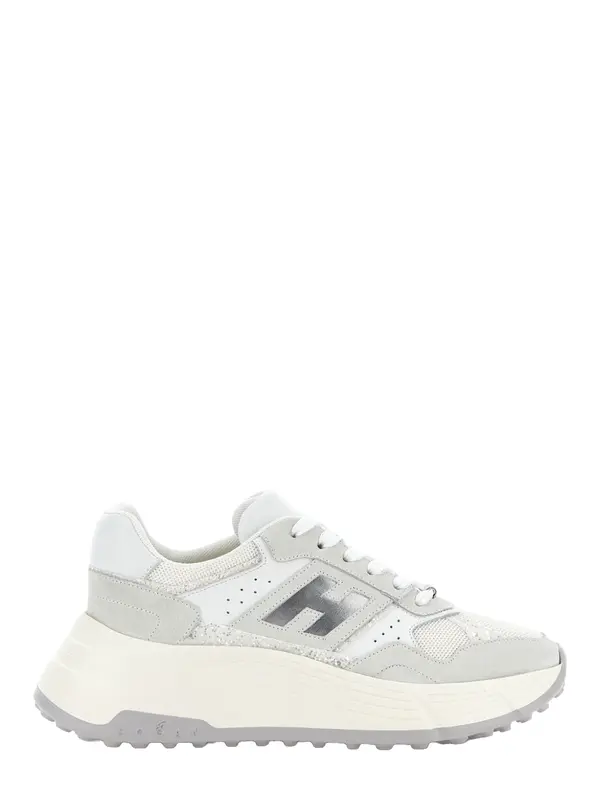 Hogan Logo Sneakers - Silver