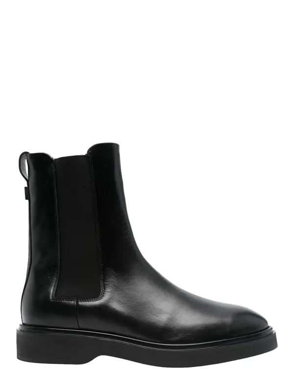 Calvin Klein Leather Chelsea Boots - Black