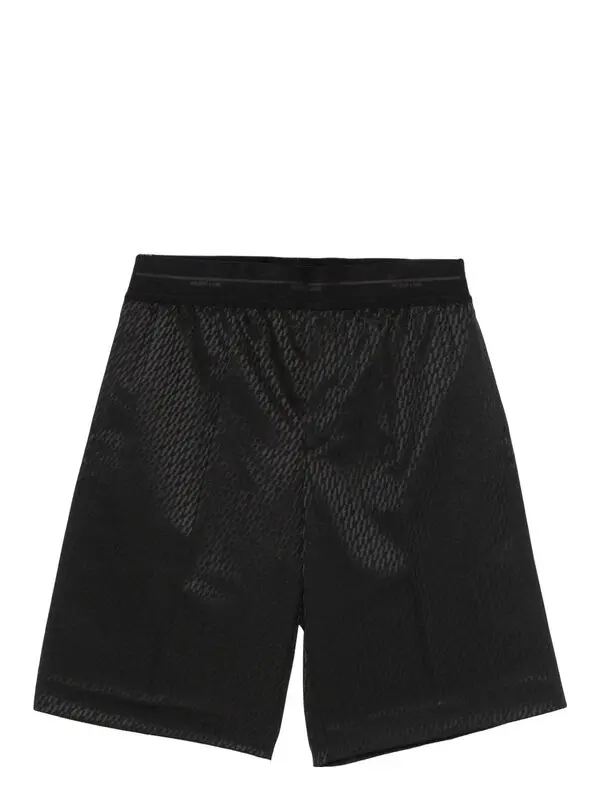 Helmut Lang Logo-jacquard Shorts - Black