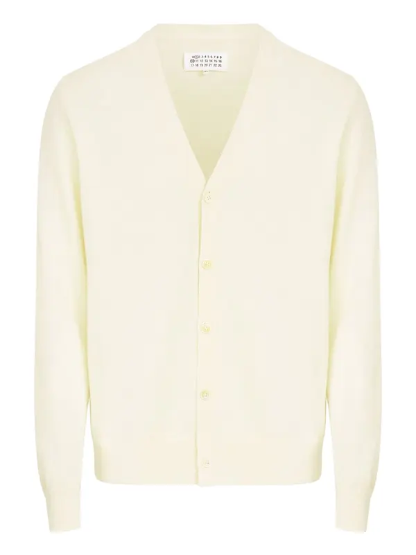 MAISON MARGIELA Wool Cardigan - White