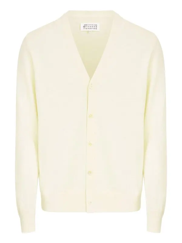 MAISON MARGIELA Wool Cardigan - White