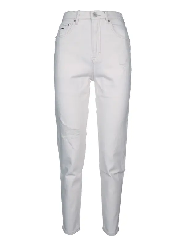 Tommy Hilfiger High-rise Tapered Jeans - White