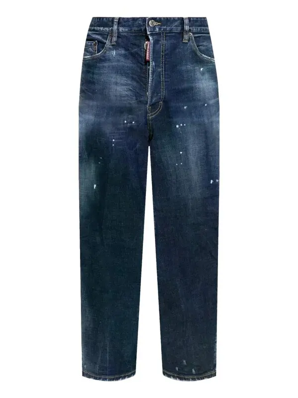 Dsquared2 Stretch-cotton Tapered Jeans - Blue