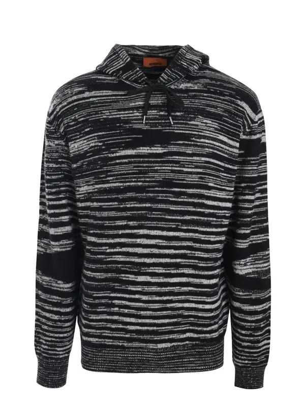 Missoni Intarsia-knit Hoodie - Black