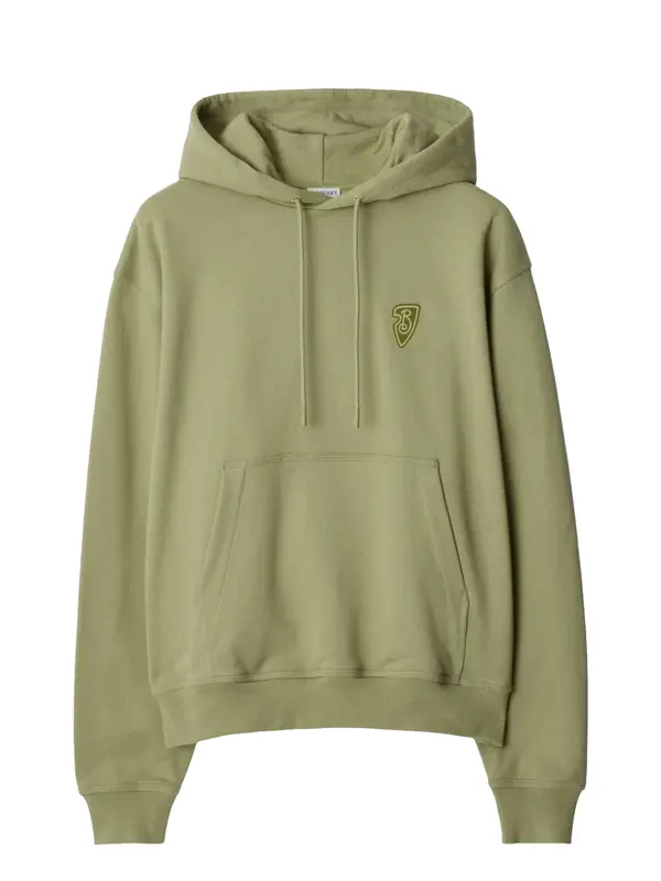 Burberry Cotton Graphic Hoodie - Green