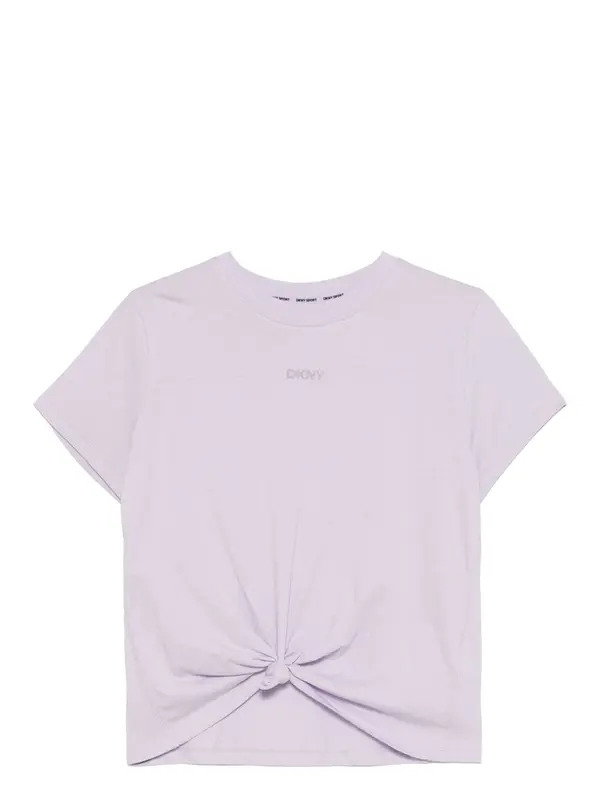 Dkny Knot-detailed T-shirt - Purple