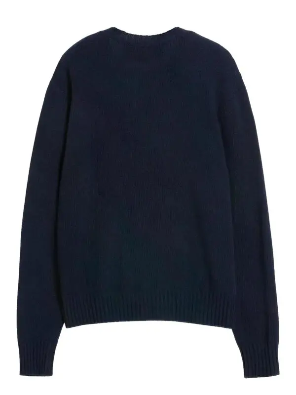 Valentino Garavani Embroidered Wool Sweater - Blue