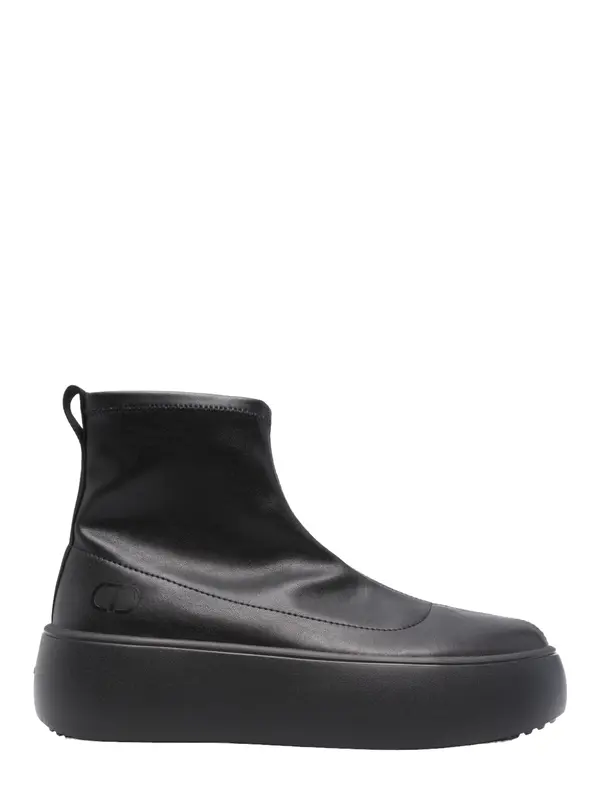 TWINSET X Fessura Ankle Boots - Black