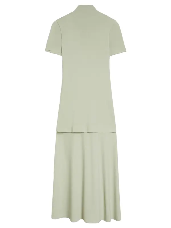 JIL SANDER High-neck Midi Dress - Green