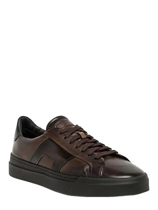 Santoni Dbs27 Sneaker - Dark Brown