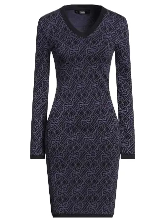 Karl Lagerfeld Midi Bodycon Dress - Black