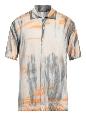DANIELE FIESOLI Shirt Size Cupro, Cotton - Orange