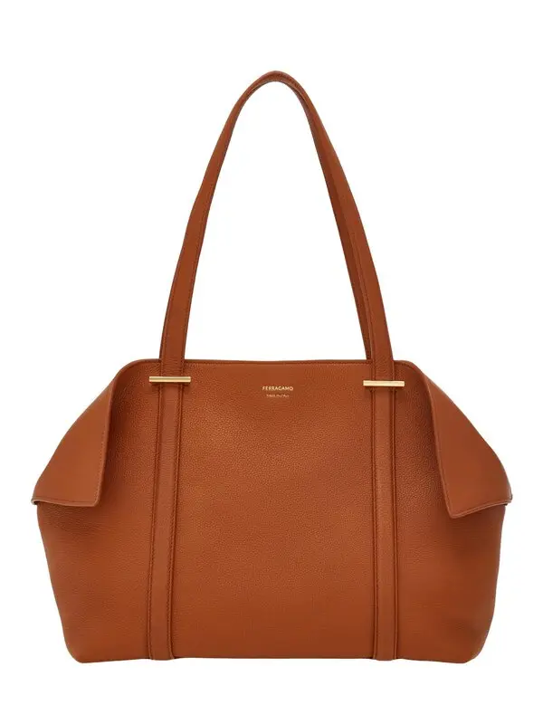 FERRAGAMO Folded Tote Bag - Beige