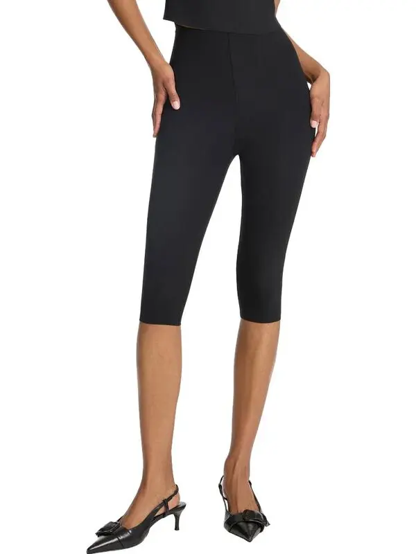 Commando Neoprene Capri Leggings - Black
