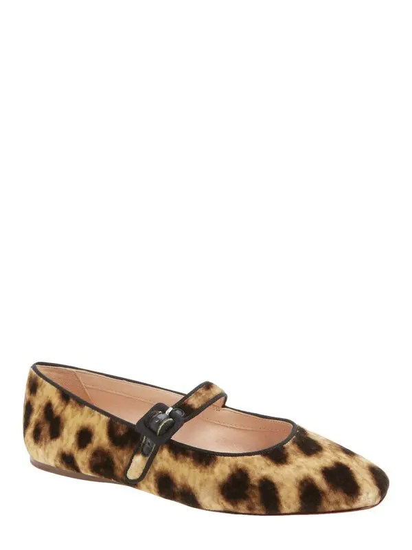 LOEFFLER RANDALL Ginger Mary Jane Flat - Leopard
