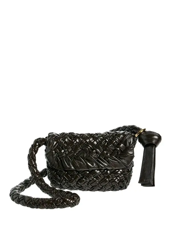 Bottega Veneta Small Kalimero Città Crossbody Bag - 2190 Fondant-m Brass