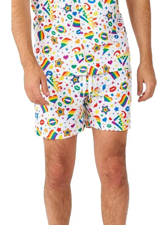 Opposuits Pride Icons Drawstring Shorts - White