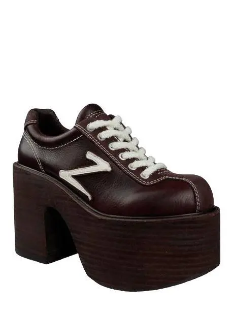 ZIGI Shelby Lace-up Platform Shoe - Brown