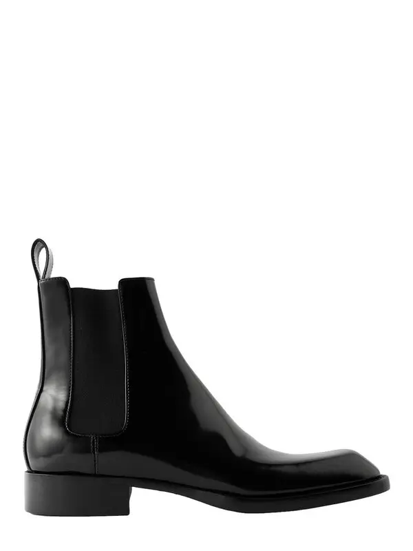 Saint Laurent Vadim Polished-leather Chelsea Boots - Black