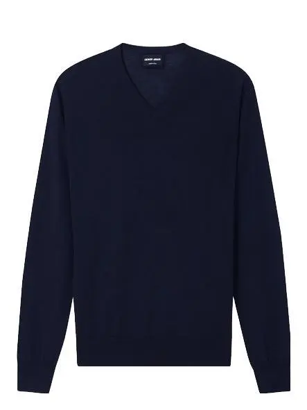Giorgio Armani Pure Virgin Wool Crew-neck Jumper - Natural