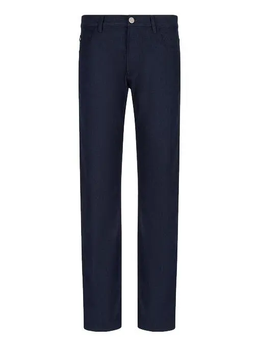 Giorgio Armani Regular-fit Five-pocket Trousers - Natural