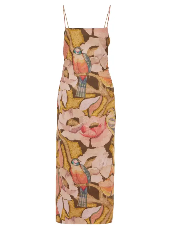 SIR. Talulah Floral Linen Maxi Dress - Multicoloured