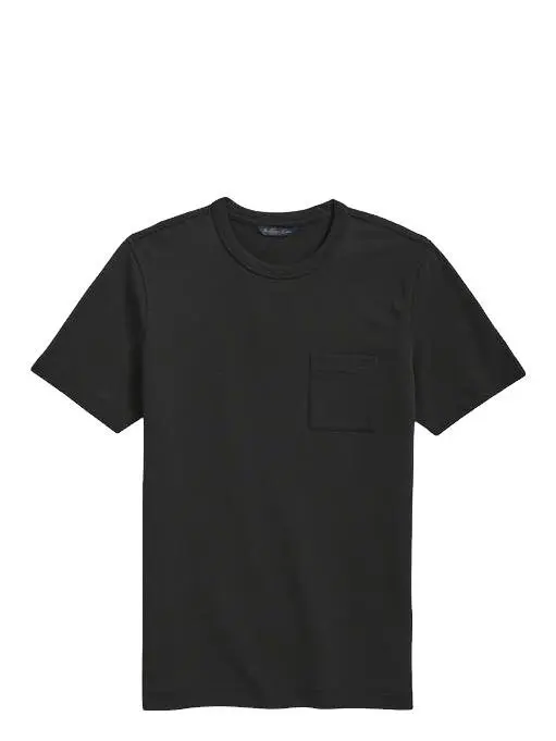 Brooks Brothers Stretch Cotton Piqué T-shirt - Black
