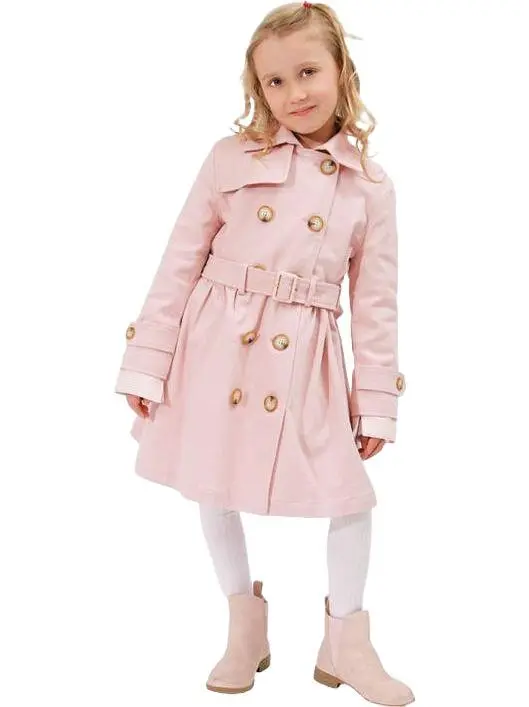 BELLE & BLOOM Miss Sunshine Trench Coat - Blush Pink