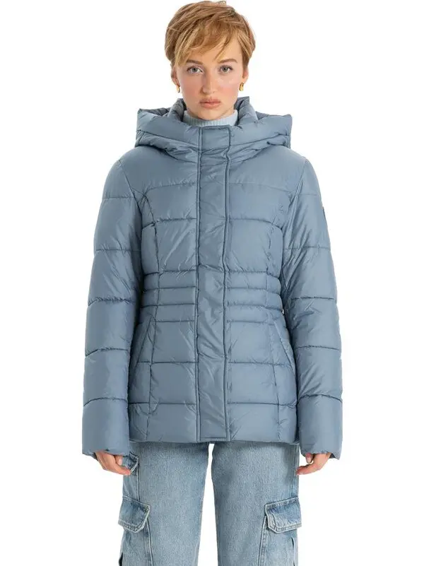 POINT ZERO Quilted Puffer Jacket - Glacier