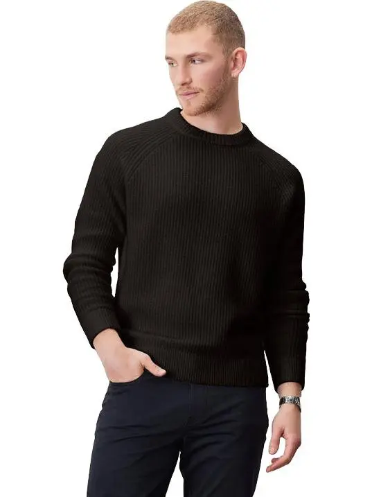 ITALIC Aidan Chunky Cashmere Crewneck Sweater - Black