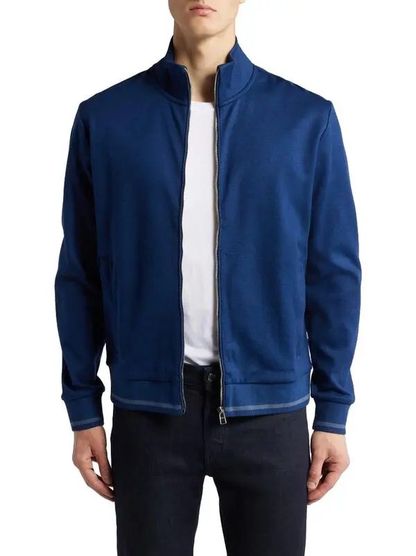 BOSS Shepherd Full Zip Sweatshirt - Dark Blue