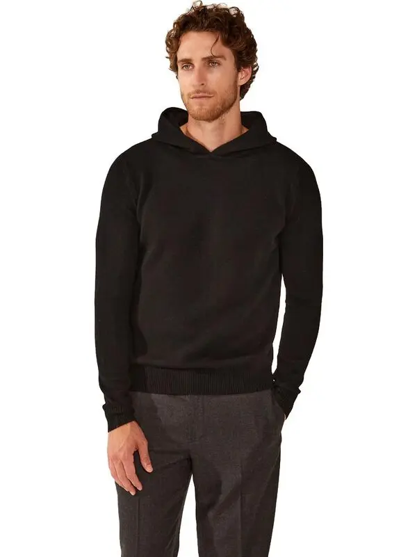 ITALIC Jasper Cashmere Hoodie - Black