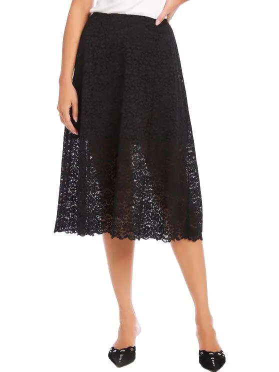 Fifteen Twenty Millie Lace A-line Skirt - Black