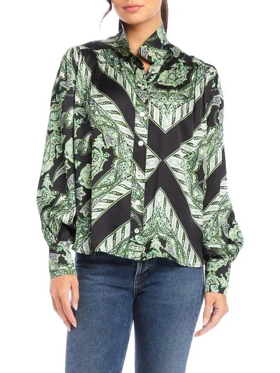 Fifteen Twenty Florence Printed Shirt - Print