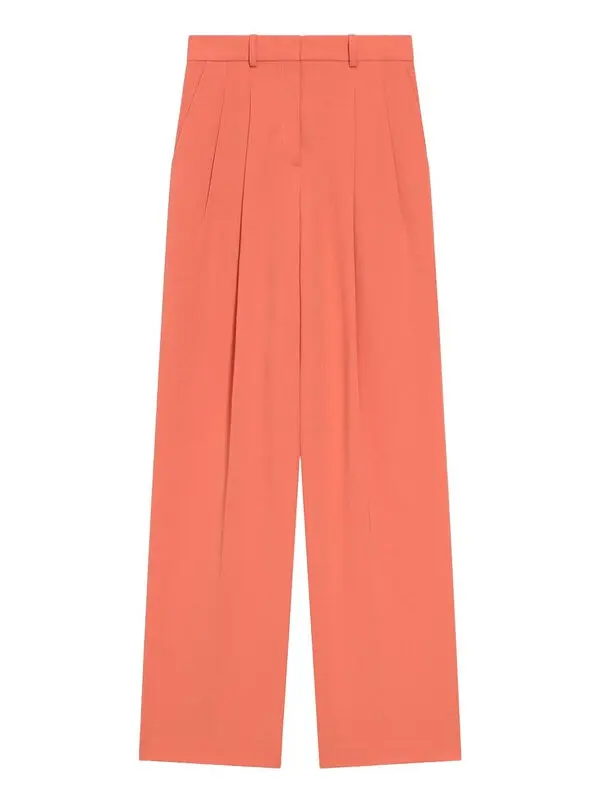 Theory Crepe Double Pleated Pants - Sienna