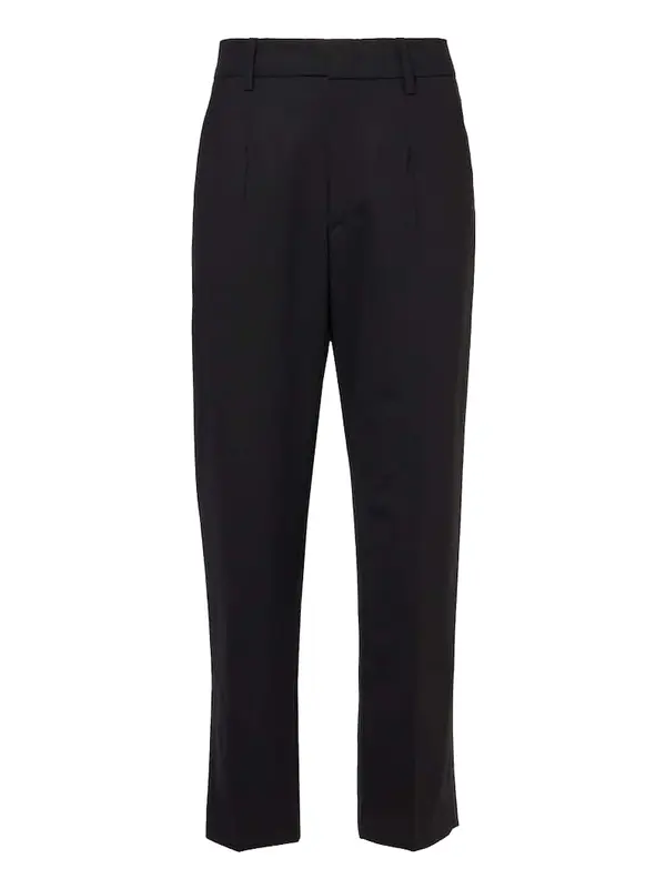 Isabel Marant Wool-blend Straight Trousers - Black