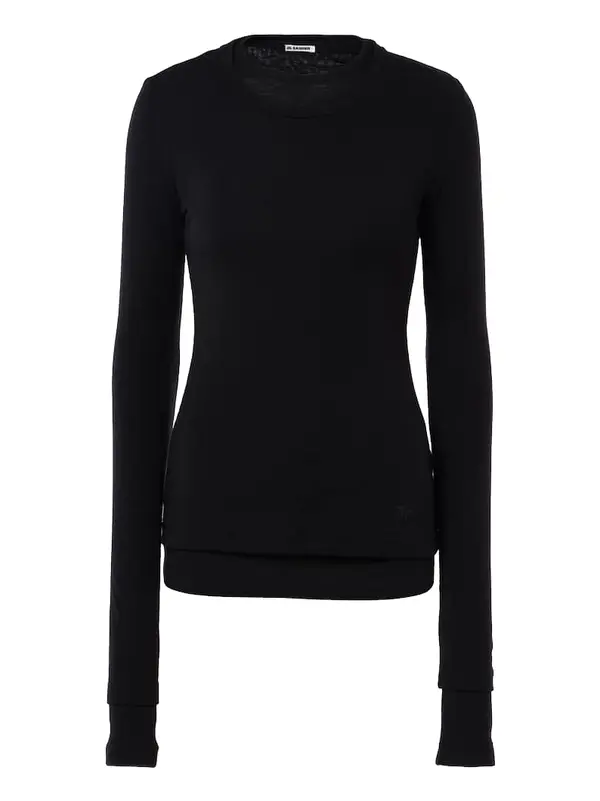 JIL SANDER Set Of 2 Wool Tops - Black