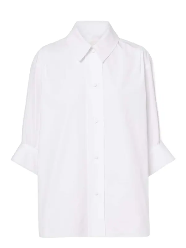 JIL SANDER Boxy Cotton Shirt - White