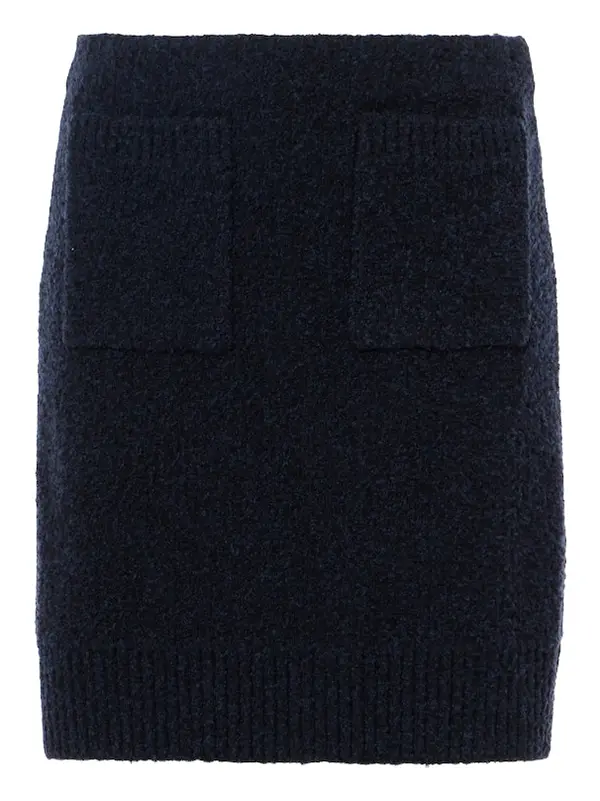 Bottega Veneta Bouclé Midi Skirt - Blue