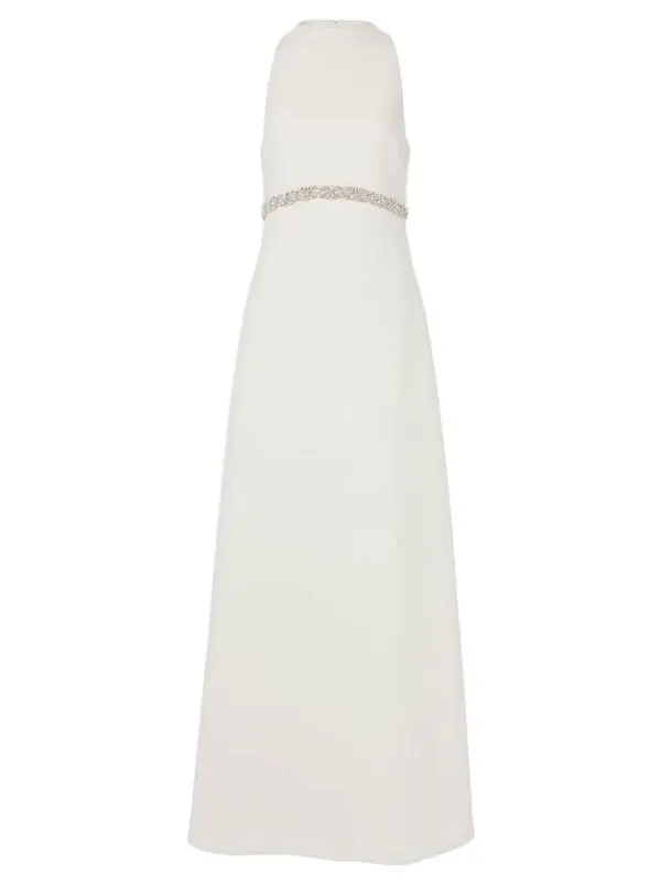 Safiyaa Joules Embellished Gown - White