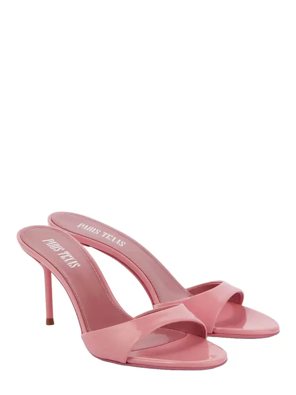 Paris Texas Lidia 70 Patent Leather Mules - Pink