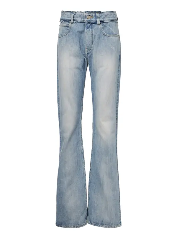 Balenciaga Low-rise Straight Jeans - Blue