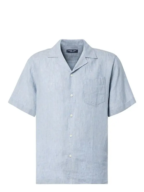 Frescobol Carioca Angelo Linen Shirt - Blue