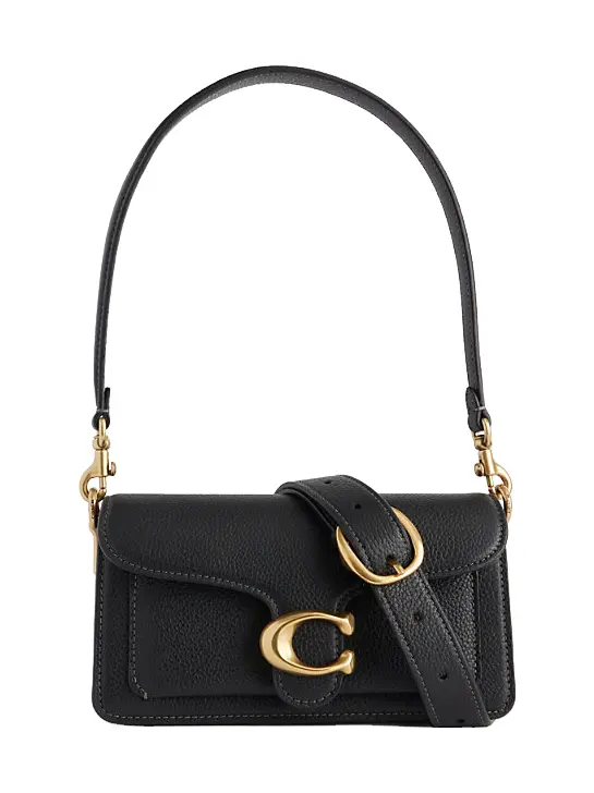 Coach Tabby 20 Leather Shoulder Bag - Black