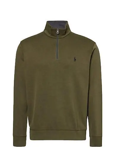 Polo Ralph Lauren Logo-embroidered Half-zip Sweatshirt - Armadillo