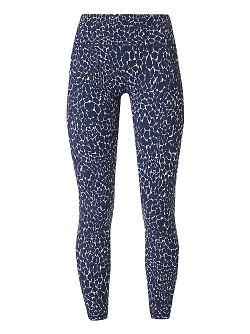 Sweaty Betty Power 7/8 Workout High-rise Stretch-jersey Leggings - Blue Mineral Print