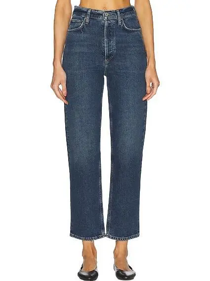 AGOLDE 90's Pinch Waist Crop Jeans - Solace