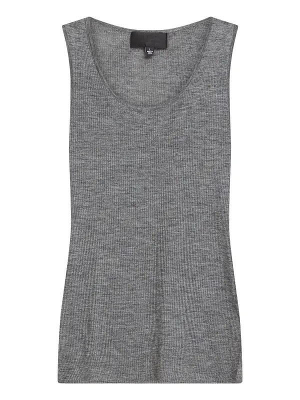 NILI LOTAN Becky Ribbed Tank - Anthracite