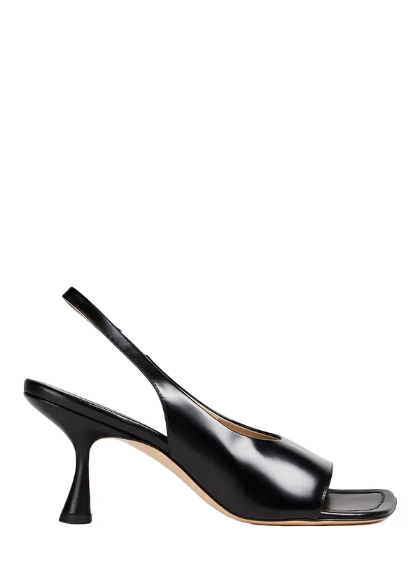 WANDLER Julio Leather Slingback Sandals - Black